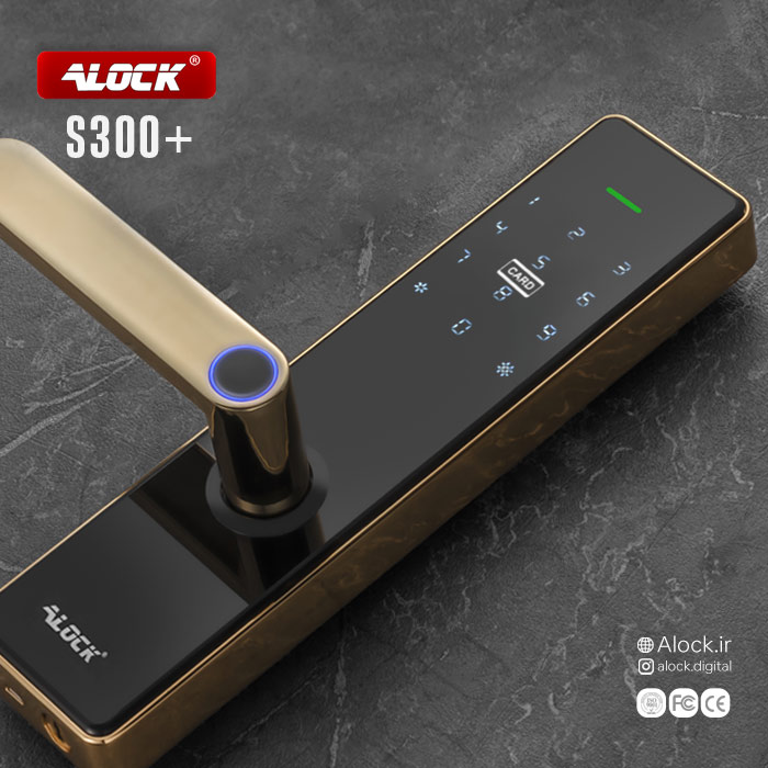 قفل اثر انگشتی دیجیتال ALOCK مدل S300+ Gold