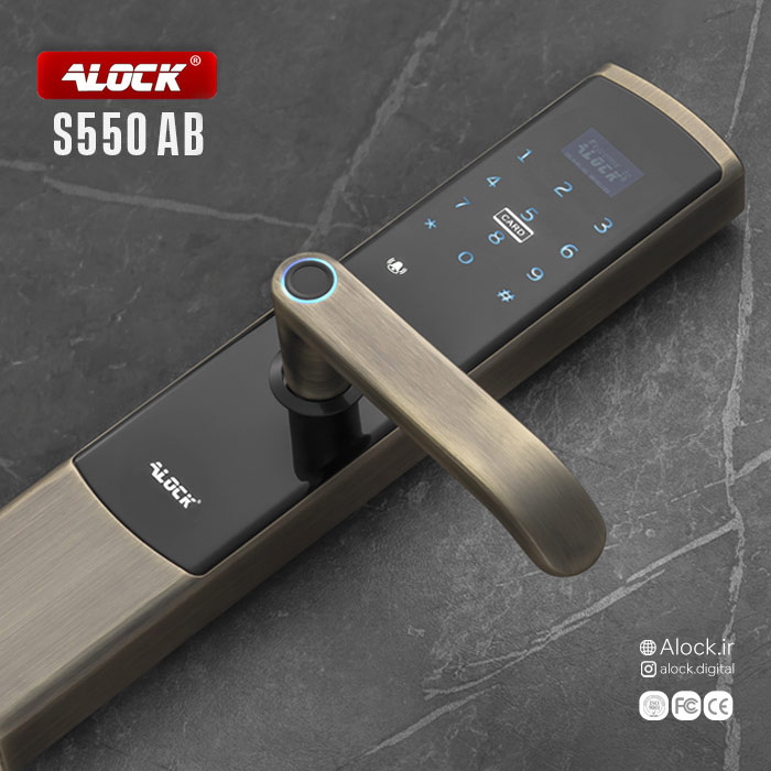 قفل اثر انگشتی دیجیتال ALOCK مدل S550 AB