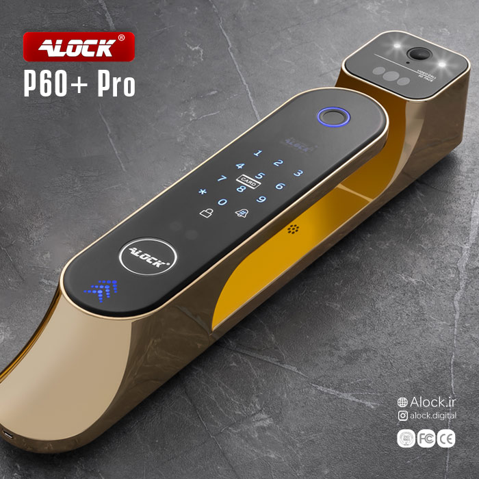 قفل اثر انگشتی دیجیتال و دستگیره تشخیص چهره ALOCK مدل P60+ Pro G
